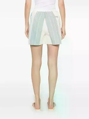 FORTE_FORTE Striped Bermuda Shorts - Blue