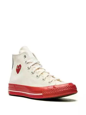 CONVERSE Comme Des Garçons Play X Chuck 70 High Top Sneakers