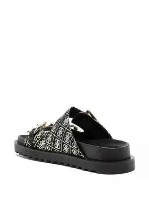 Guess Fatema Chain-link Slides With Logo Motif