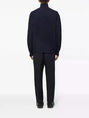 JIL SANDER Chain-link Detail Wool Jumper