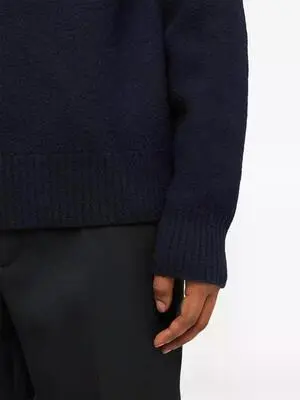 JIL SANDER Chain-link Detail Wool Jumper