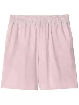 Burberry Equestrian Knight Print Cotton Shorts - Pink
