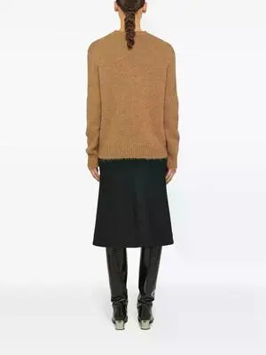 JIL SANDER Crew Neck Alpaca Wool Blend Jumper
