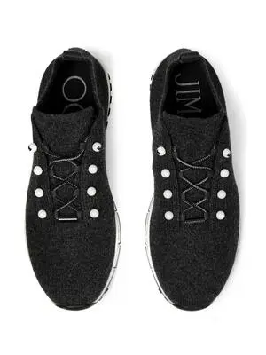 JIMMY CHOO Velczes Trainers - Black