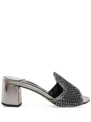 LE SILLA Gilda Crystal-embellished Sandals - Silver