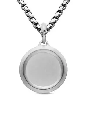 David Yurman Sterling St. Christopher Diamond Amulet