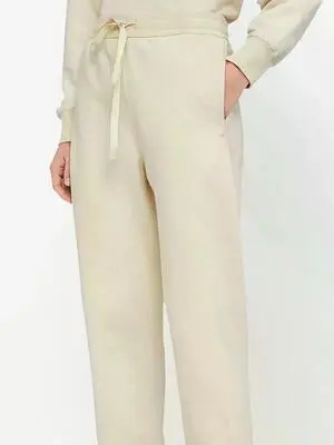 JIL SANDER Ecru Cotton Jersey Sweatpants