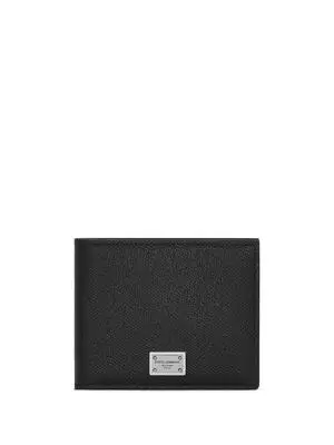 Dolce & Gabbana Logo-tag Leather Bifold Wallet - Black