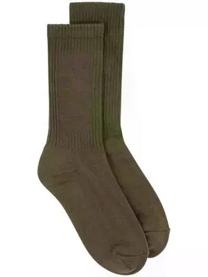 STADIUM GOODS Ribbed Logo Socks - Green