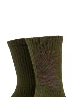 STADIUM GOODS Ribbed Logo Forest Socks