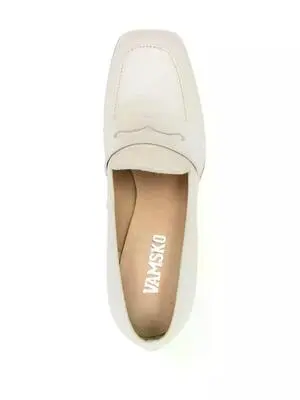 VAMSKO Greta Leather Block Heel Pumps