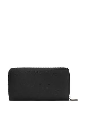 Dolce & Gabbana Zipped Grained Leather Wallet - Black