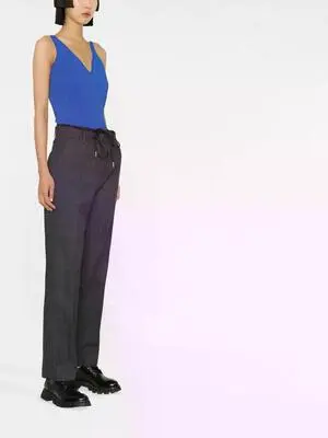 Sacai Wool Drawstring Straight-leg Trousers