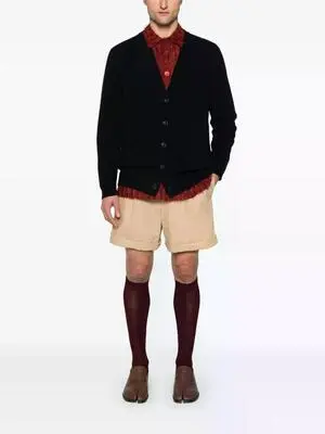 MAISON MARGIELA Brushed Wool V-neck Cardigan