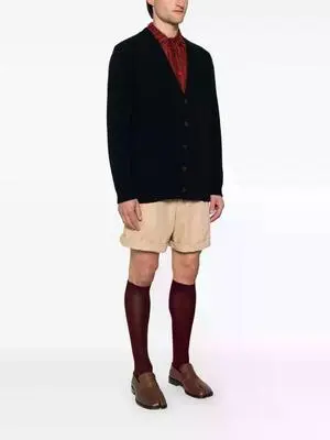 MAISON MARGIELA Brushed Wool V-neck Cardigan