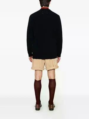 MAISON MARGIELA Brushed Wool V-neck Cardigan
