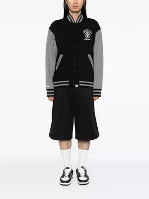AAPE BY *A BATHING APE Logo Baseball Jacket