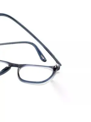 TOM FORD Navy Acetate Wayfarer Frame Eyeglasses - Blue