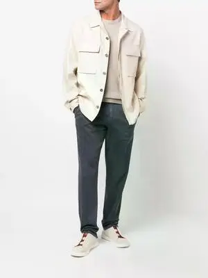 Boglioli Crew Neck Virgin Wool Jumper - Neutrals