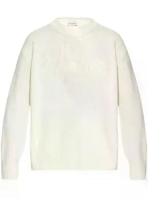 Moncler Virgin Wool-cashmere Blend Crew Neck Sweatshirt