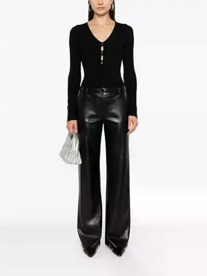 TWINSET Crystal-embellished Ribbed Top
