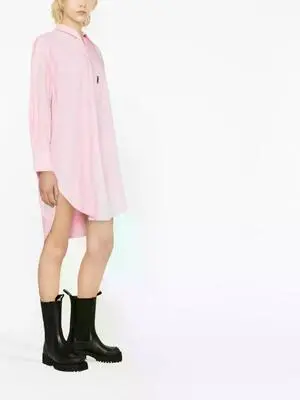 Palm Angels Long Sleeve Shirt Dress