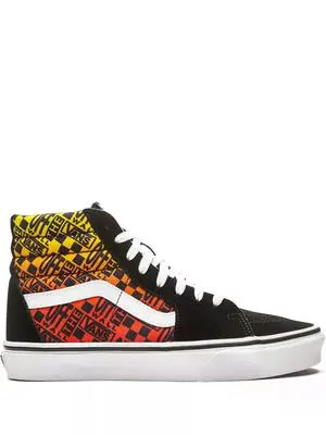 VANS Sk8-hi Logo Flame High Top Sneakers