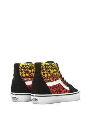 VANS Sk8-hi Logo Flame High Top Sneakers