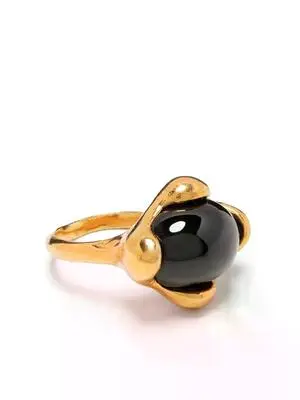 ALIGHIERI The Burning Desire' -plated Ring With Cabochon Gemstone - Gold