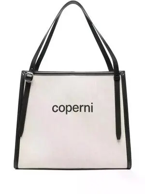 Coperni Branded Belt Tote Bag - Neutrals
