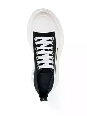 Alexander McQueen Tread Slick Lace-up Sneakers - Black