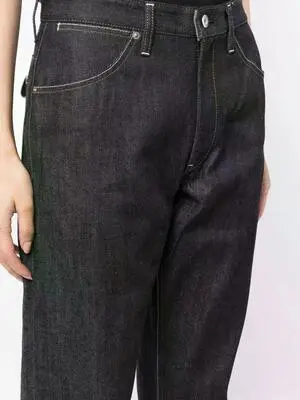JIL SANDER Contrast Stitching Straight-leg Jeans