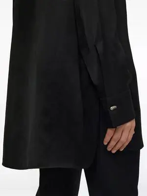 JIL SANDER Band Collar Embroidered Logo Shirt