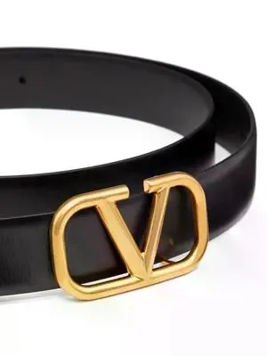 Valentino Garavani Vlogo Signature Leather Belt
