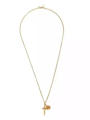 Emanuele Bicocchi Tone Sterling Silver Cross Pendant Necklace