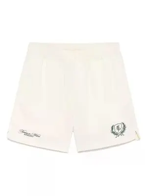 REPRESENT Embroidered-logo Shorts - Neutrals