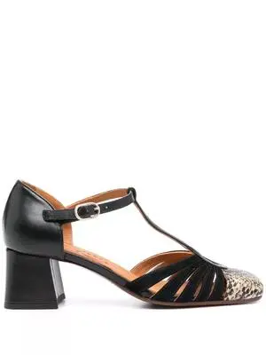 Chie Mihara Buckle-fastening Ankle Strap Pumps - Black