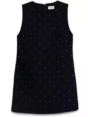 P.a.r.o.s.h Embellished Crewneck Sleeveless Dress