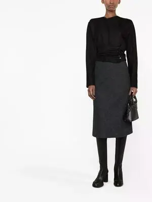 MAISON MARGIELA A-line Herringbone Skirt