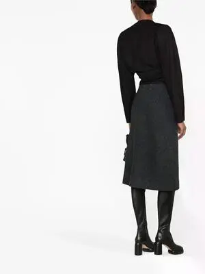 MAISON MARGIELA A-line Herringbone Skirt