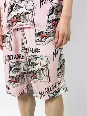 ENDLESS JOY Minotaure Bermuda Shorts - Pink