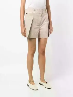 3.1 Phillip Lim Pleat-detail Belted Shorts