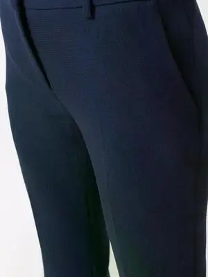 L' AUTRE CHOSE Navy Wool-blend Cropped Tailored Trousers