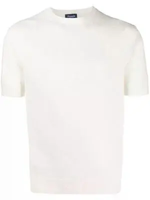 DRUMOHR Crew-neck Short-sleeve Jumper - White