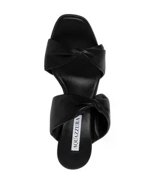 AQUAZZURA Strappy Open-toe Sandals With Twist Detailing - Black