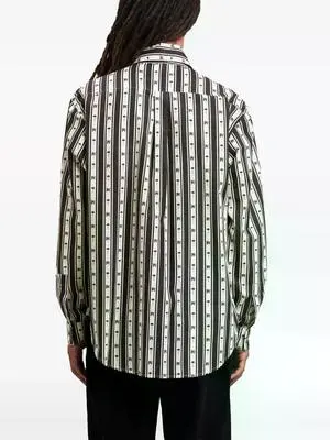 Palm Angels Palm Tree Striped Shirt