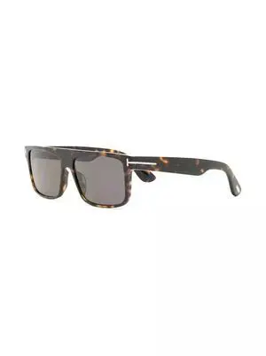 TOM FORD Square-frame Tortoiseshell Sunglasses - Brown