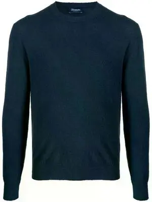 DRUMOHR Long-sleeve Knitted Jumper - Blue