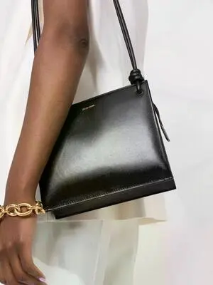JIL SANDER Small Giro Leather Crossbody Bag