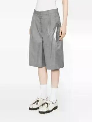 MOOHONG Tailored Shorts With Cutout Detail